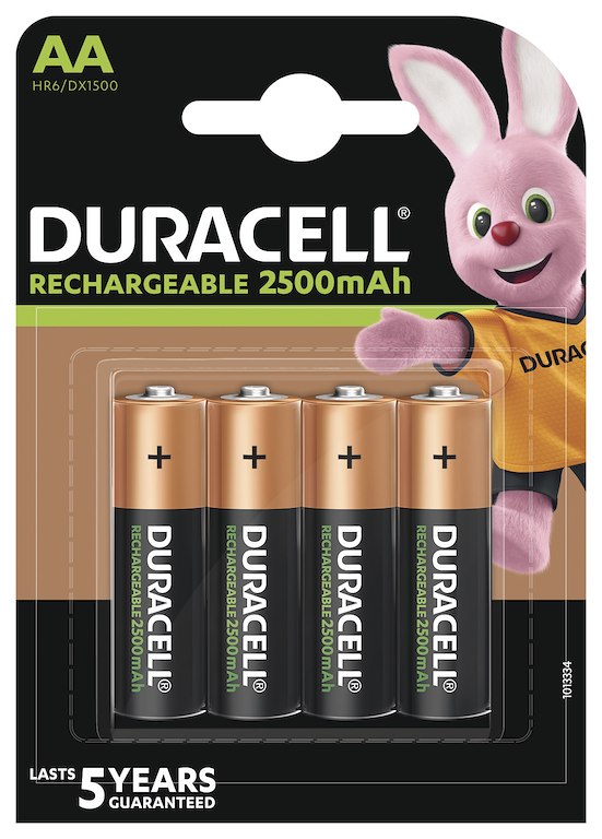 Duracell AA 1/4 1.2V 2500mAh Stay Charged Ni-MH punjiva baterija