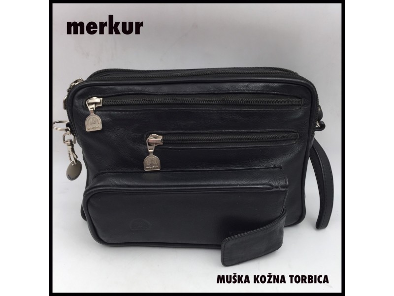 MERKUR - MUŠKA KOŽNA TORBICA - KAO NOVA!