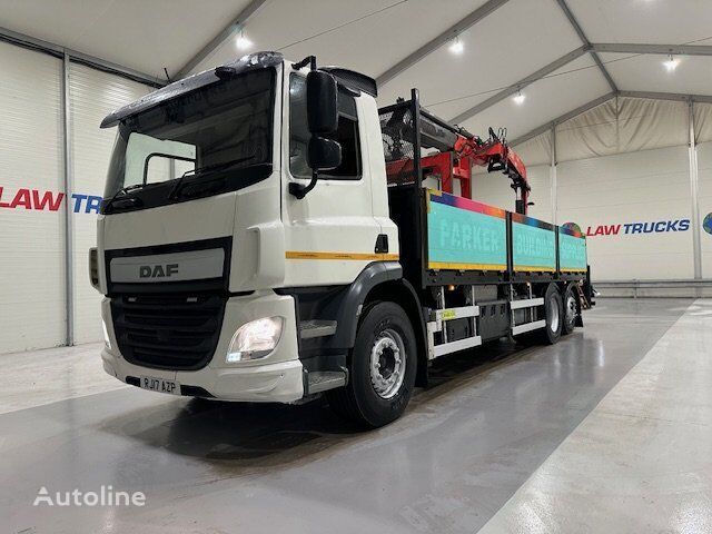 DAF CF 370 6x2 Rear Lift Dropside Brick Grab Manual kamion s ravnom platformom