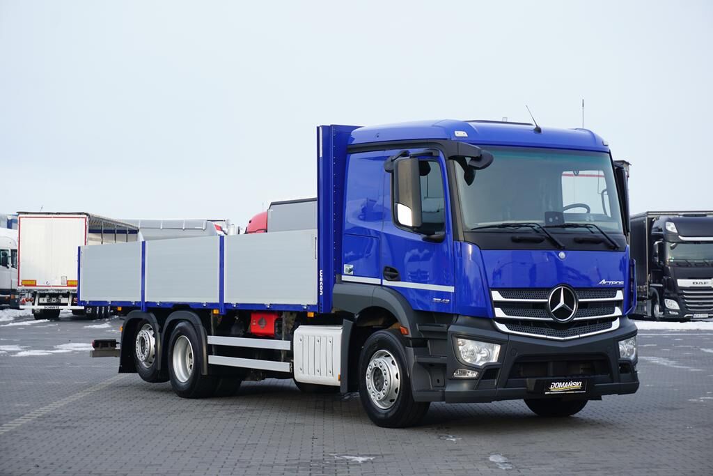 Mercedes-Benz ACTROS / 2543 / ACC / E 6 / PEŁNY ADR / SKRZYNIOWY / ZAWIESIE PO kamion s ravnom platformom