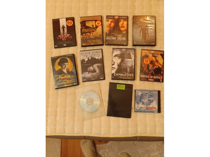 Lot od 10 filmova na DVD-u