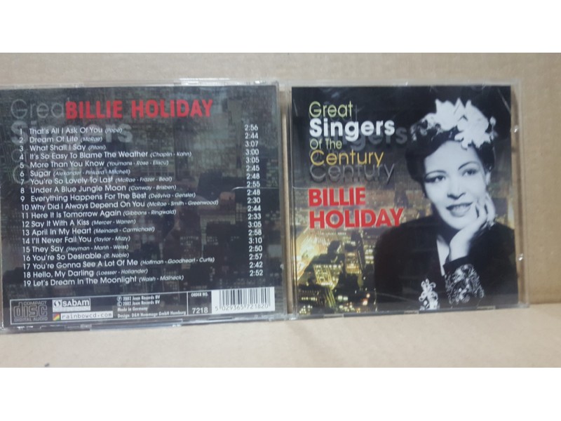 Billie Holiday - Great Singers Of The Century