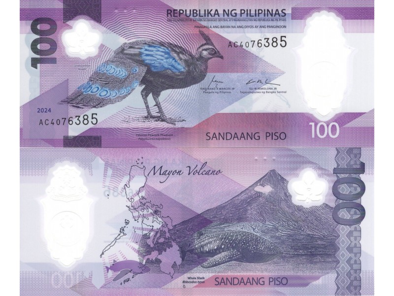 Filipini PHILIPPINES 100 piso 2025 UNC, Polymer (Paun)