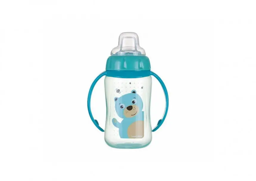 CANPOL BABY FLASICASOLJA SA KLJUNOM I RUCKAMA 56512 "HAPPY ANIMALS - TRAINING" 320ML - BEAR (56512_tur)