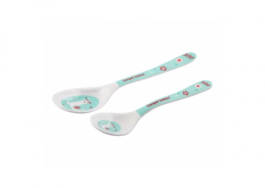 CANPOL BABY SET KASIKA (2kom) 4530 MELAMINE - EXOTIC ANIMALS TURQUOISE (4530_tur)