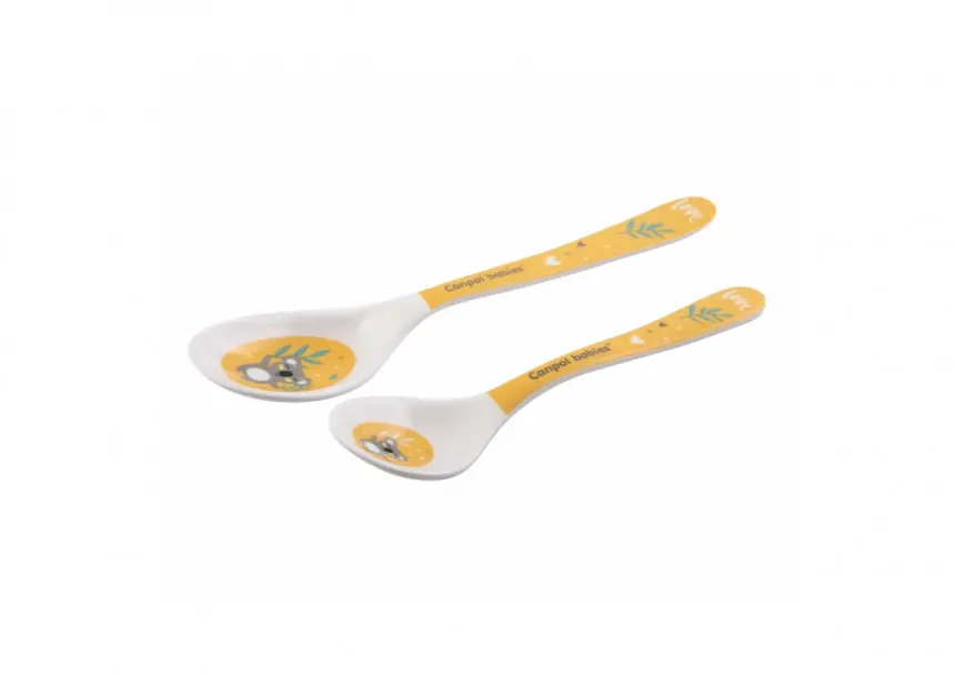 CANPOL BABY SET KASIKA (2kom) 4530 MELAMINE - EXOTIC ANIMALS YELLOW (4530_yel)