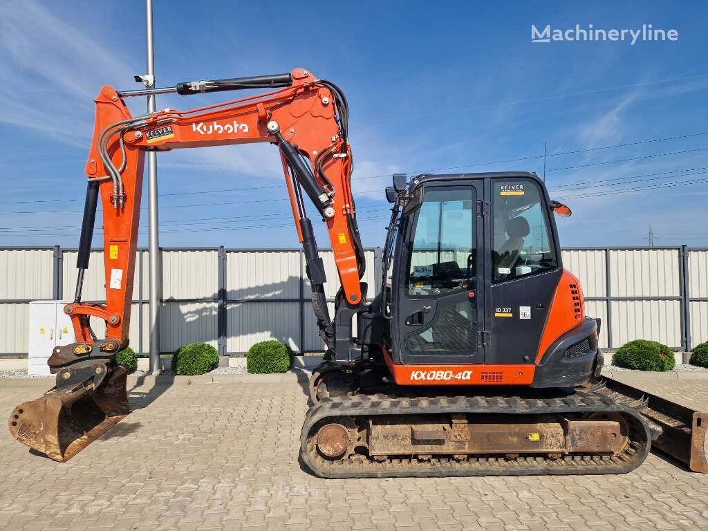 Kubota KX080-4 * 2019r. * 3 323 hrs * A/C * 2 buckets * mini bager