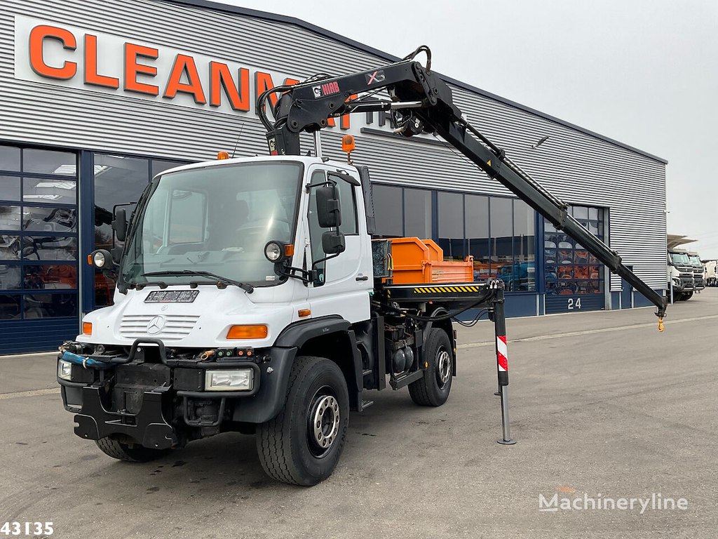 Unimog U 500 4x4 Hiab 12 Tonmeter laadkraan (bouwjaar 2009) pokretna dizalica