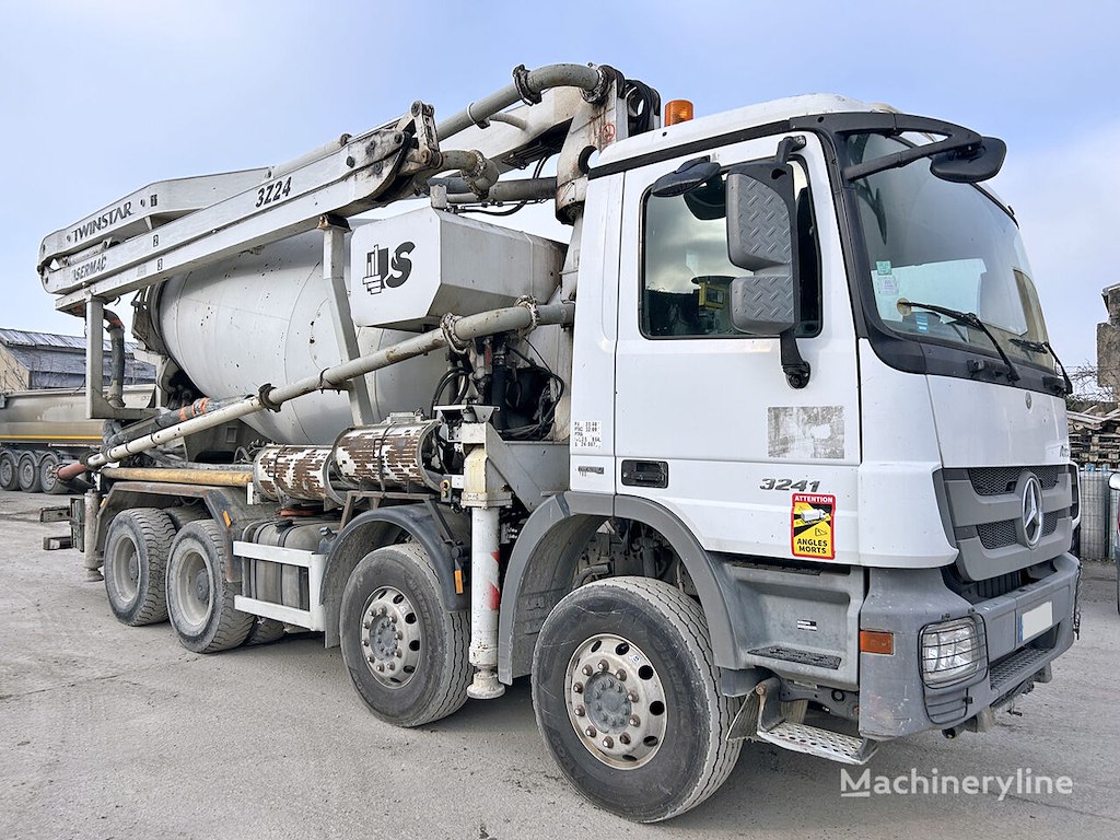 Sermac TWINSTAR SCC73A-3Z24 na šasiji Mercedes-Benz Actros 3241 pumpa za beton