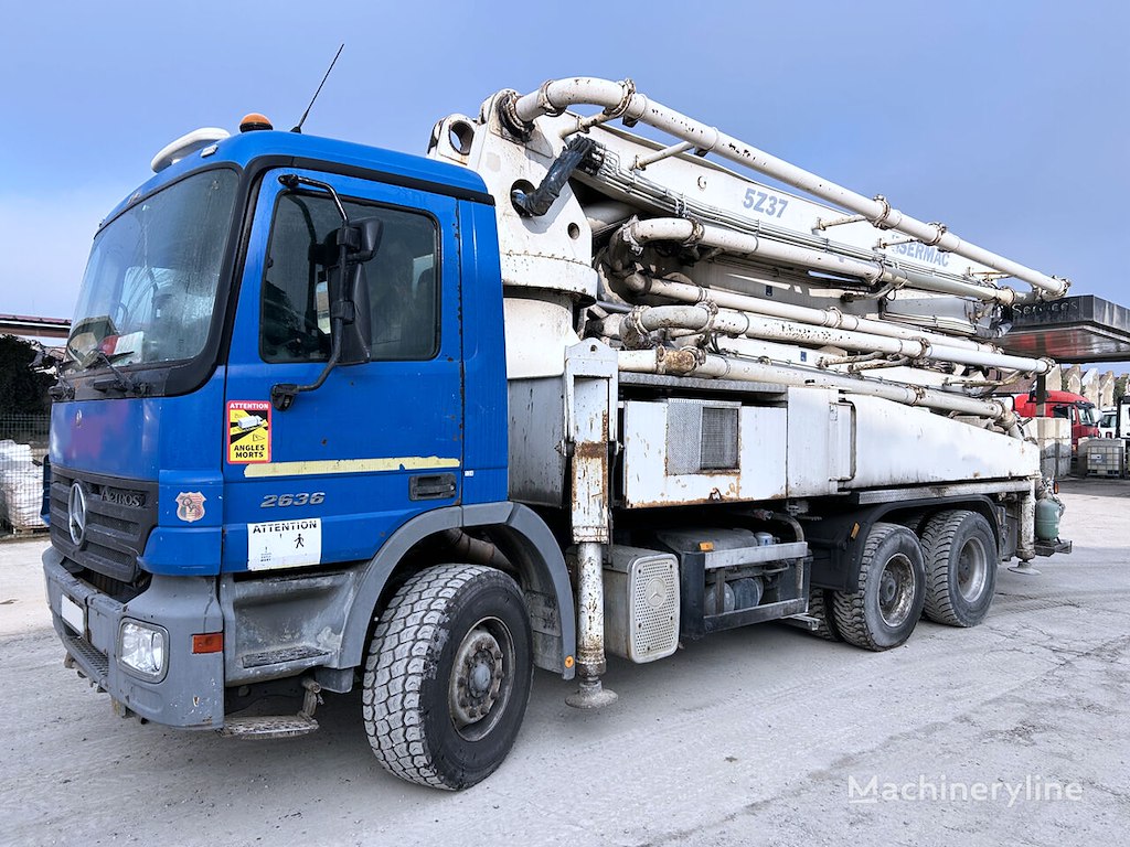 Sermac SCL.150 A-HP na šasiji Mercedes-Benz Actros 2636 pumpa za beton