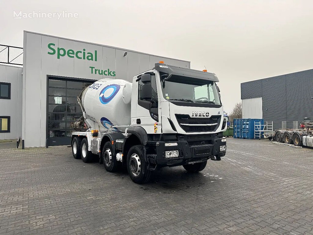 IVECO Stralis 400 X-way SL 8x4 + Schwing stetter 9m³ concrete mixer kamion s mešalicom za beton