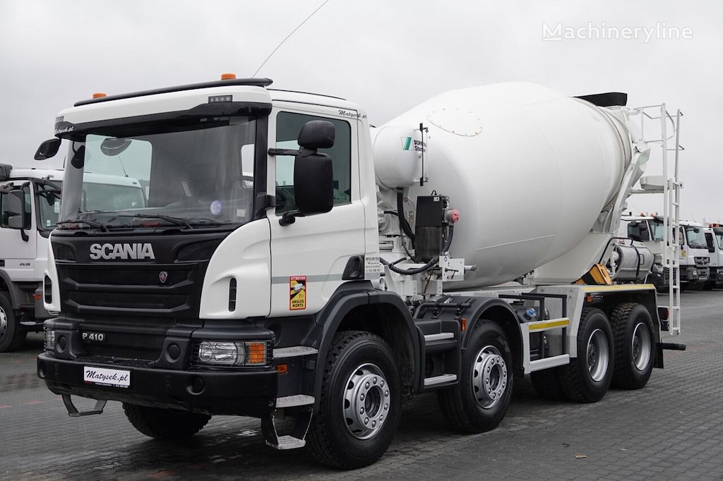 Stetter na šasiji Scania P 410 kamion s mešalicom za beton