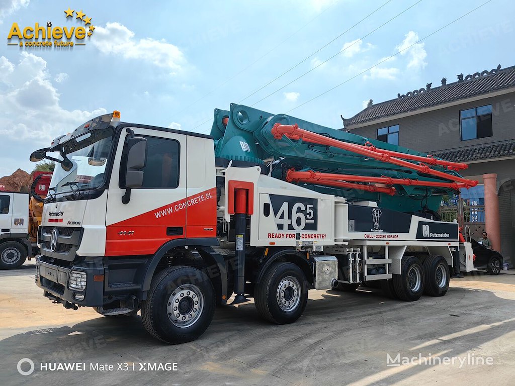 Putzmeister M46-4RZ na šasiji Mercedes-Benz 4141 【ACHIEVE】TOP CONDITION!!! Putzmeister M46-4RZ Mercedes-Benz pumpa za beton