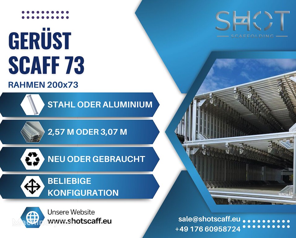 Novi Scaffolding set 193,41 m2 scaff 73 Baumann skele