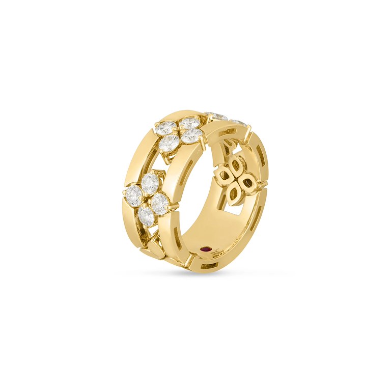 Love in Verona 18k yellow gold diamond ring