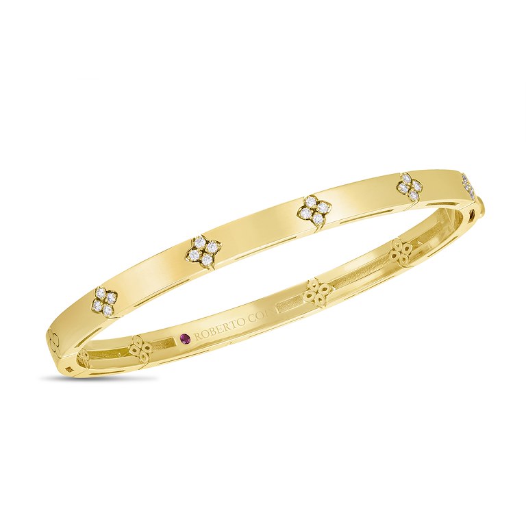 Love in Verona bangle with diamonds