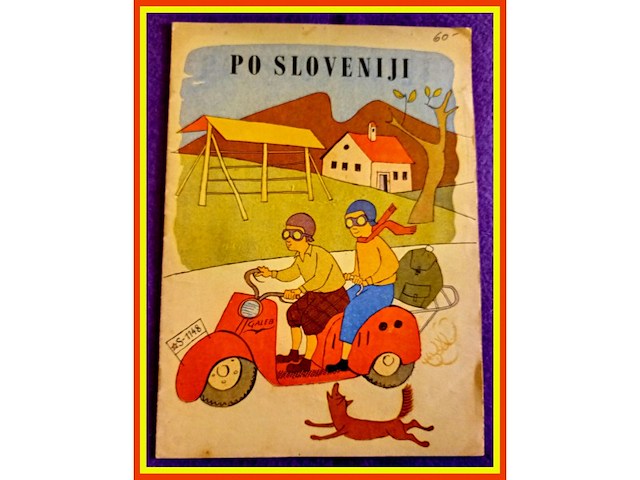 SLIKOVNICA Stara bojanka PO SLOVENIJI 1957. ✿✿✿