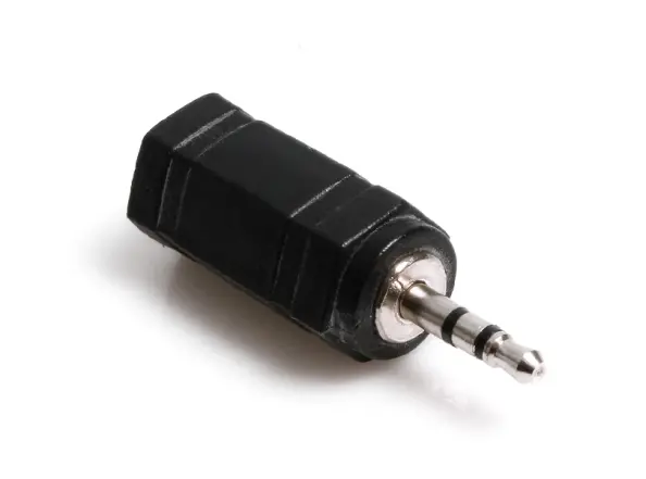 Stereo adapter, 3.5mm ženski ulaz na 2.5mm muški ulaz, Crni