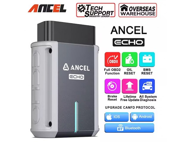 Ancel DND Echo OBD2 Bluetooth za iOS i Android