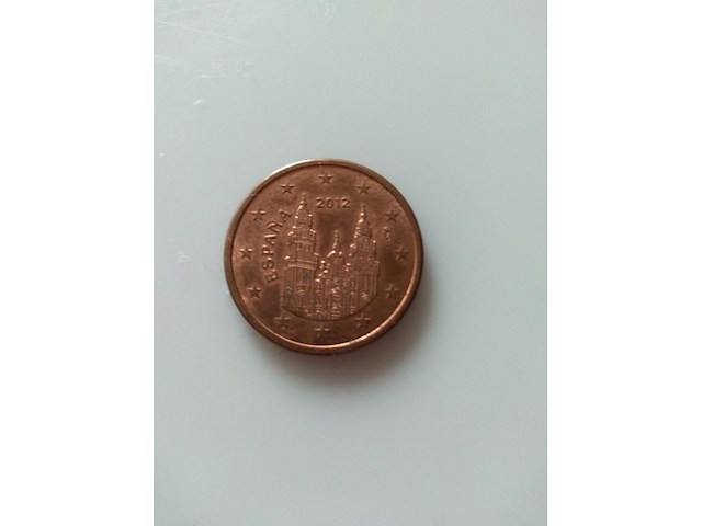 5 euro centi Španija, 2012.