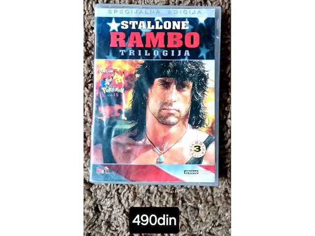 DVD filmovi trilogija Rambo 1, 2 i 3