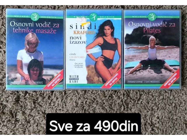 DVD Wellness kolekcija Pilates Masaža Sindi Kraford