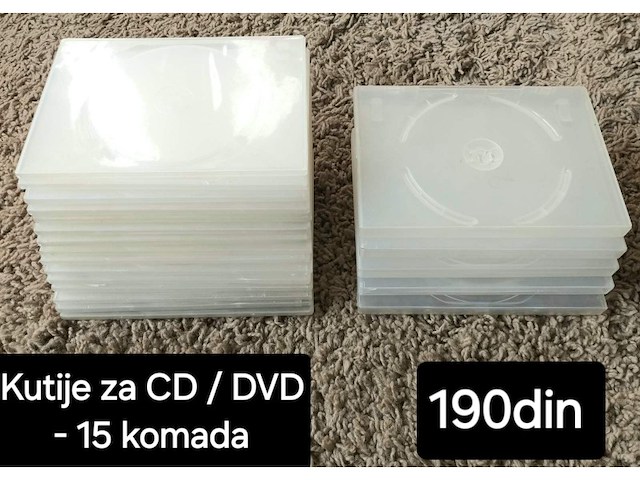 Plastične futrole - omoti za CD / DVD