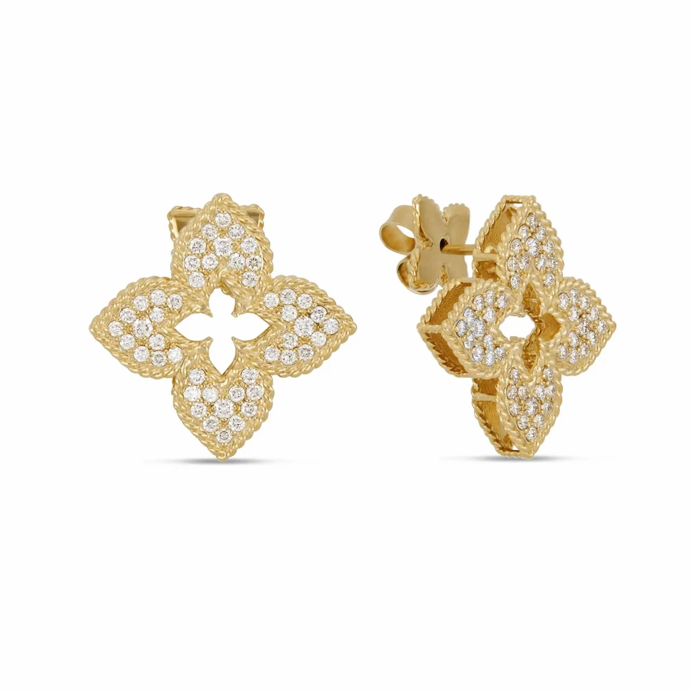 Venetian Princess earrings with diamonds
