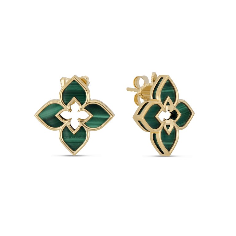 Venetian Princess earrings with malachite