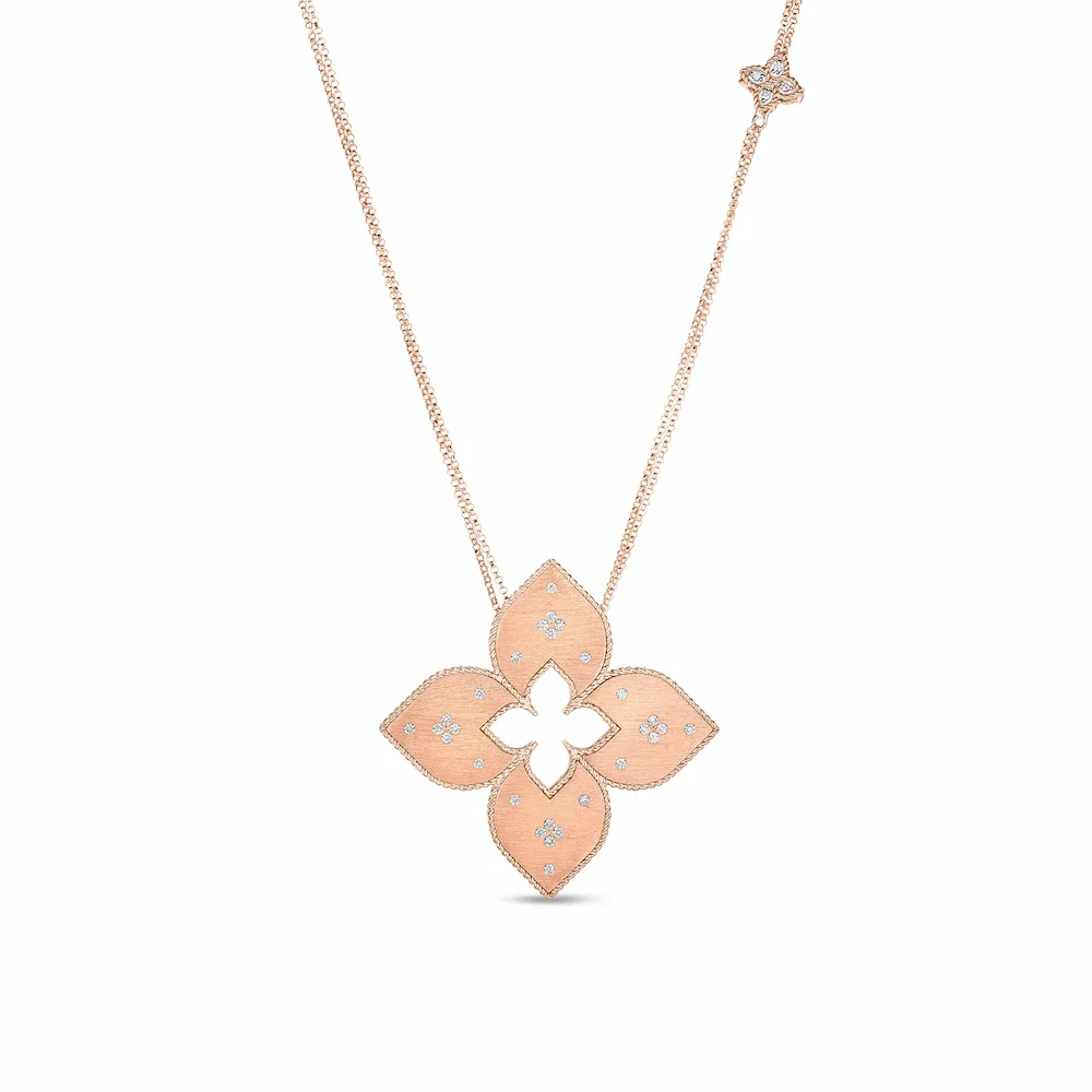 Venetian Princess pendant with diamonds - 18kt rose gold