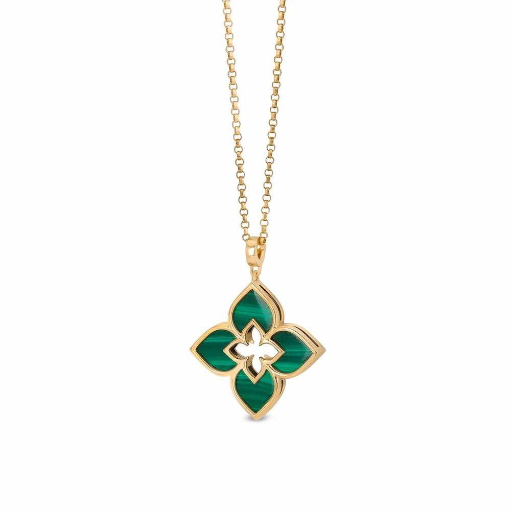 Venetian Princess pendant with malachite