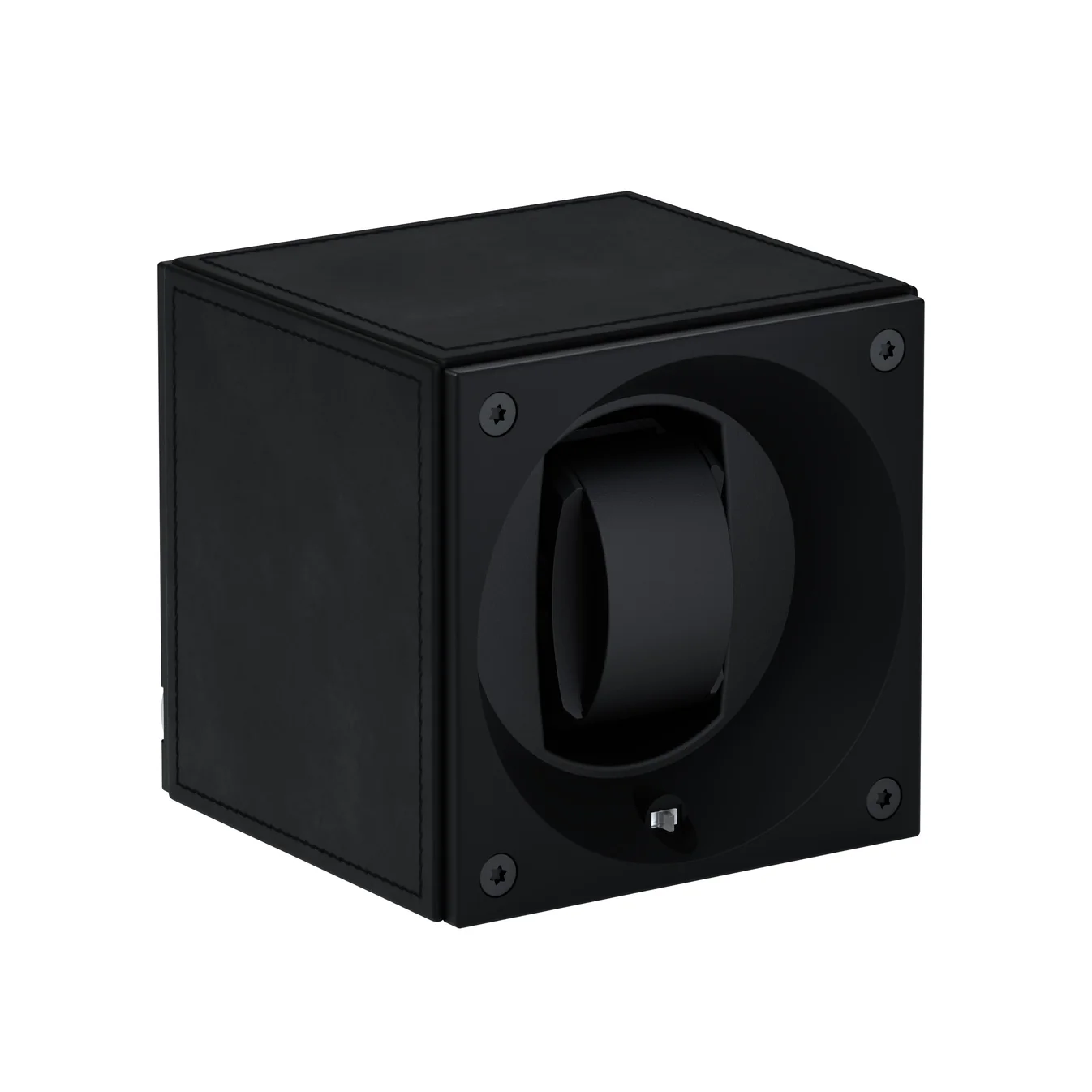 MASTERBOX BLACK LEATHER SINGLE WATCH WINDER