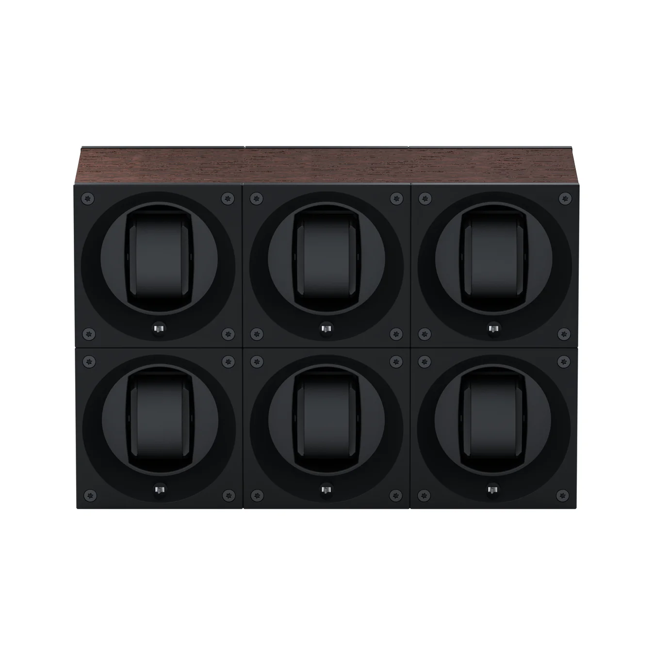 MASTERBOX NATURAL WENGE WOOD 6 WATCH WINDER
