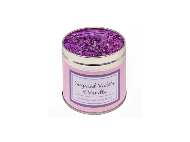 Mirisna sveća sa gliterom - Seriously Scented, Sugared Violets and Vanilla