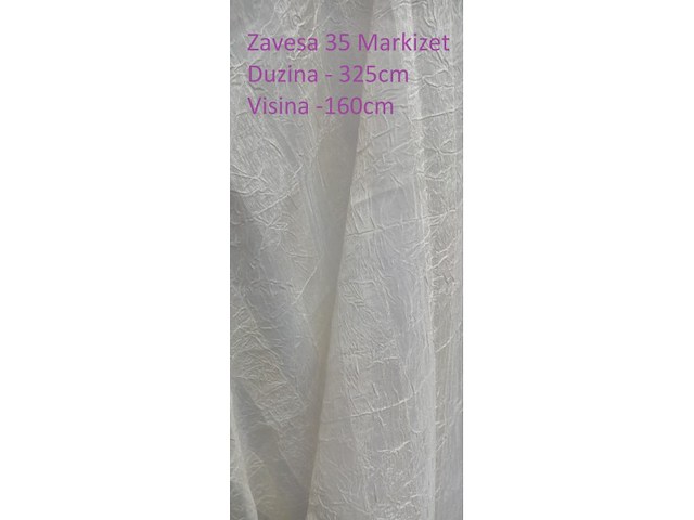 Zavesa 35 Markizet Duzina - 325cm Visina -160cm