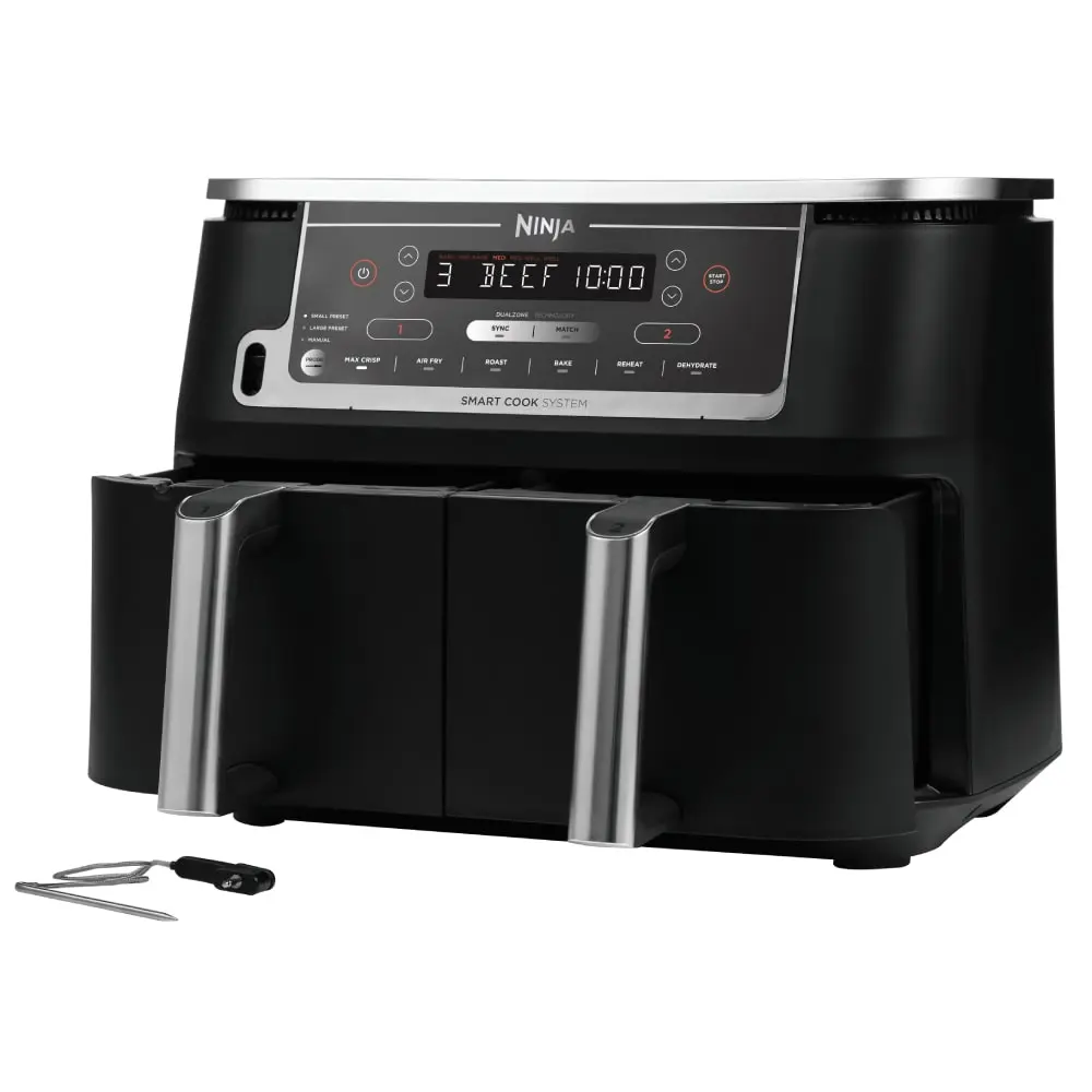 NINJA Airfryer AF451EU dupla korpa/ 9.5L/ 2470W/ crna