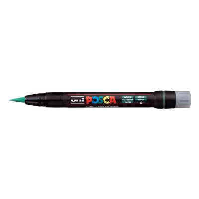 Marker Uni Posca - Brush F-350, Zeleni 6