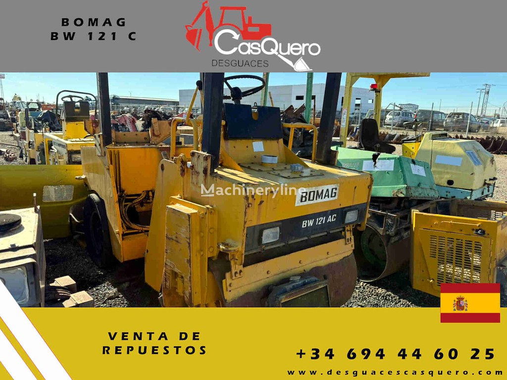 BOMAG BW121AC valjak za asfalt po rezervnim delovima