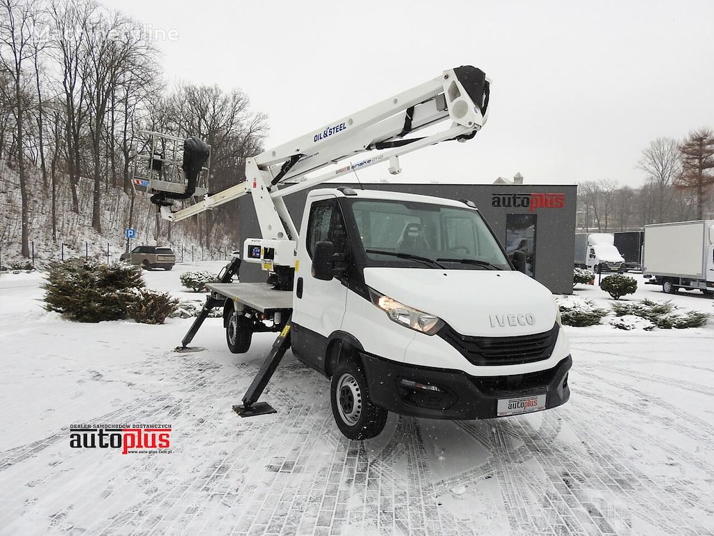 IVECO DAILY 35S14 - PODNOSNIK KOSZOWY OIL & STEEL SNAKE 2112 ZWYŻKA - auto dizalica s korpom