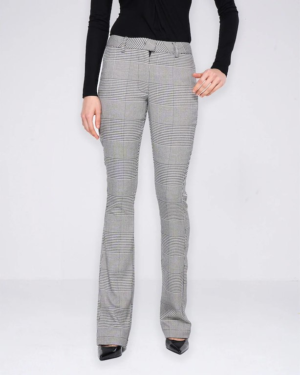 SILVIAN HEACH Ženske pantalone GPA24037PA-PDG, Crno-bele