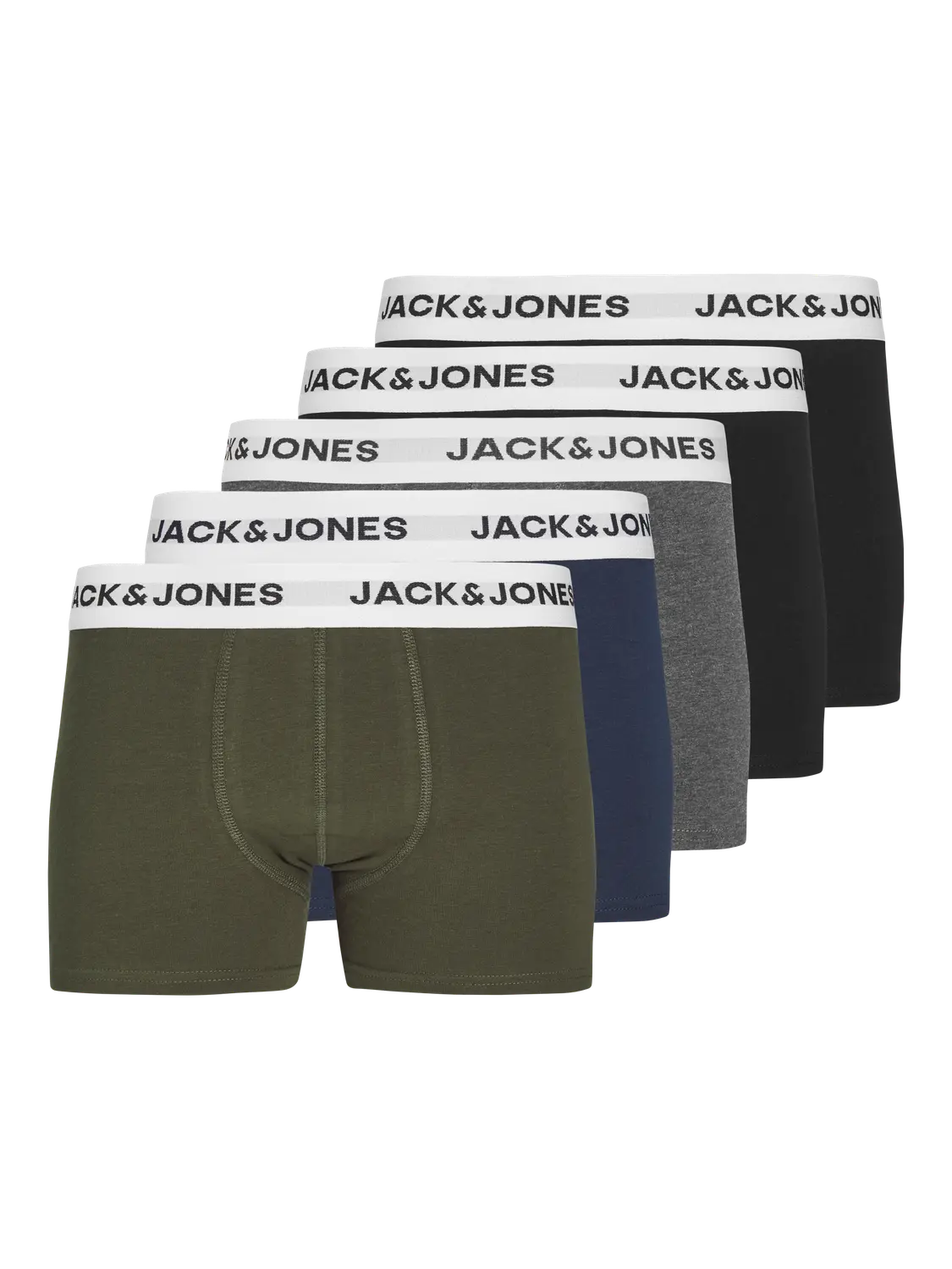 JACK & JONES JUNIOR Bokserice za dečake 12222967, Set od 5, Više boja