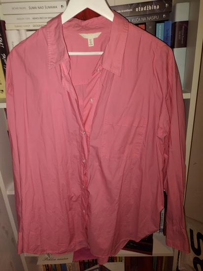 H&M pink poplin košulja