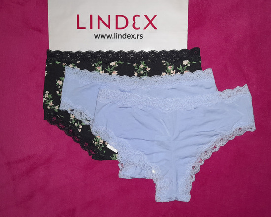 Lindex 3 kom brazilke/slip microfiber NOVO!%