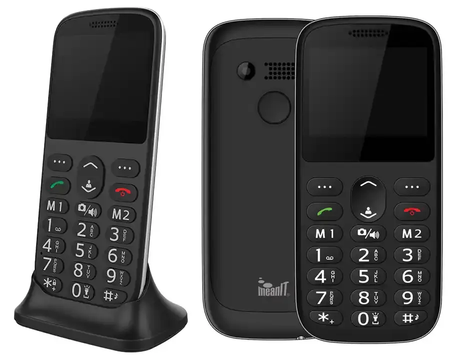 MEANIT Telefon mobilni SENIOR IV Black, 2.31", SOS taster, crni