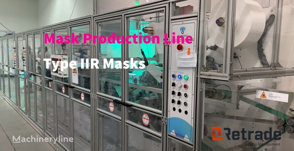 Prodaje se Alpha-Pack High Speed Mask Production Line type IIR + FFp2 proizvodnu liniju na aukciji