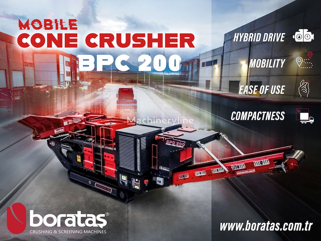 Nova Boratas Mobile Cone Crusher BPC 200 Cotrack konusna drobilica