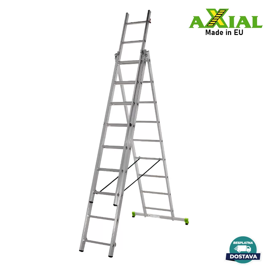 AXIAL Trodelne Merdevine 3×9 – 5,4m Aluminijumske