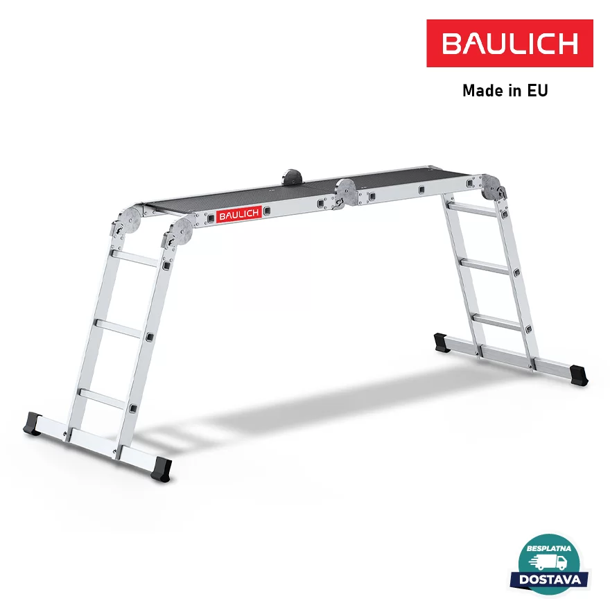 BAULICH Zglobne Merdevine 4×3 – 3,45m sa Platformom