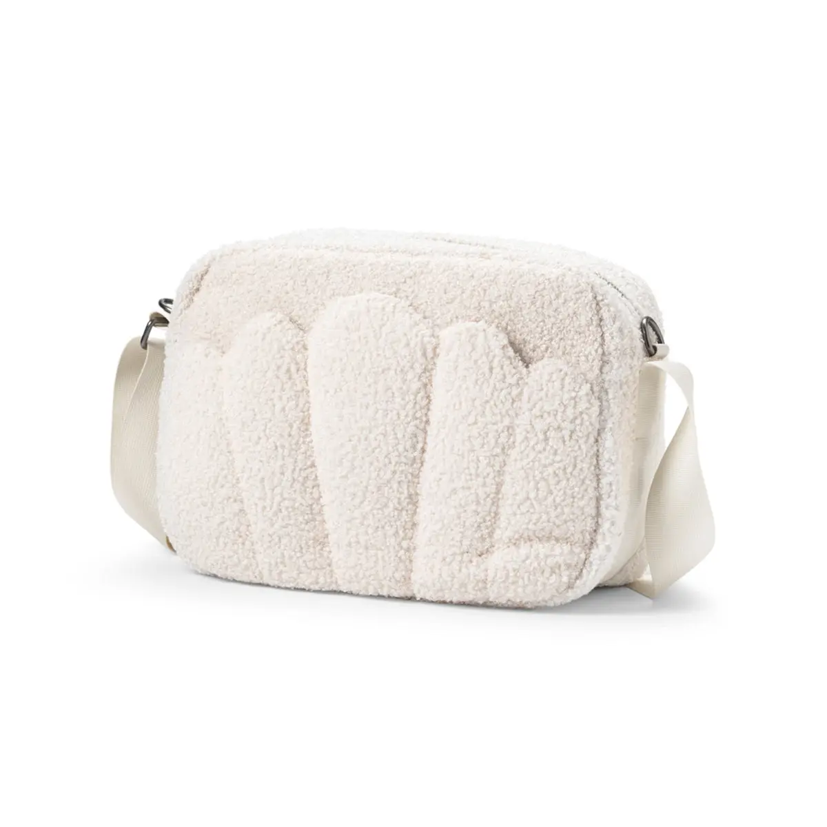 ELODIE DETAILS Torba za presvlačenje White Boucle, Bela