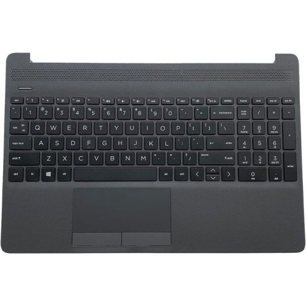 Palmrest (C Cover) sa tastaturom za laptop HP 250 255 256 G8 15S-DU 15-DW tamno sivi/crni